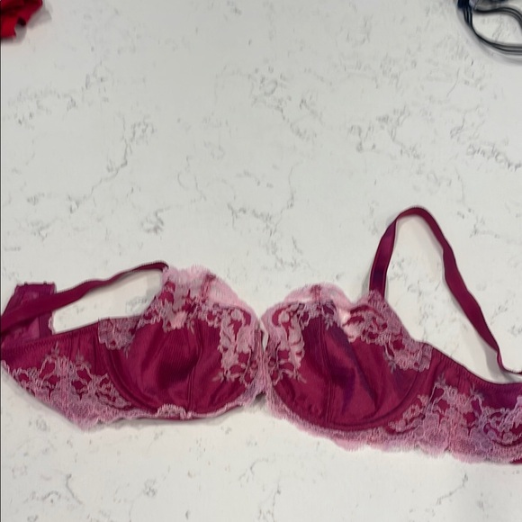 Wacoal | Intimates & Sleepwear | Wacoal Lace Trim Bra Deep Pink | Poshmark